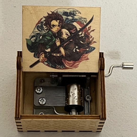 Unbranded | Other | Demon Slayer Nezuko Tanjiro Hand Crank Wooden Music ...